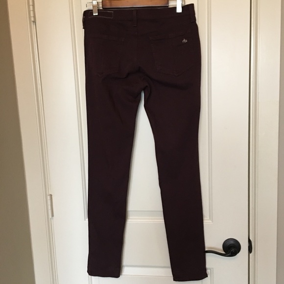 rag & bone | Jeans | Rag Bone Aritzia Burgundy Jean Leggings Sz 29 ...